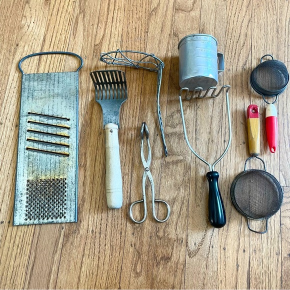 Vintage | Kitchen | Vintage Kitchen Utensils 8piece Lot Primitive ...